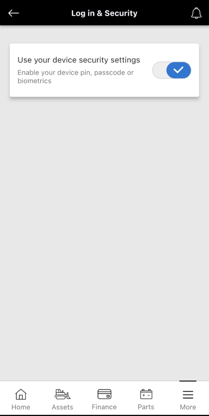 Enabling Biometrics when logging in – HD360