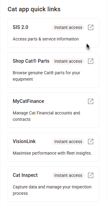 Accessing Cat Apps with Cat Instant Access – HD360